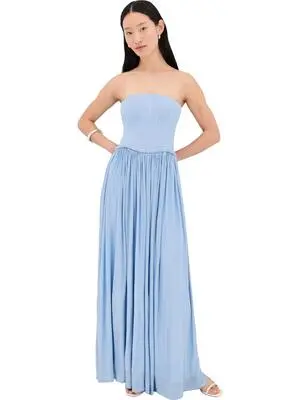 Simkhai Adalys Bustier Maxi Dress - Tidepool