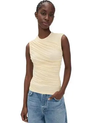 AGOLDE Ester Twist Tank - Lemon Drop