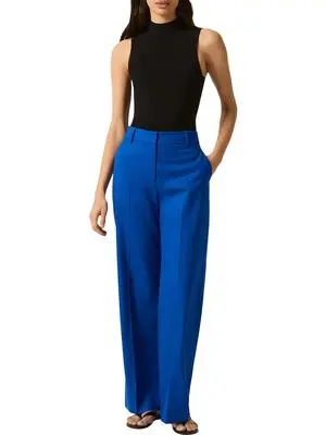 ARGENT Seasonless Wool Creased Trousers - Blue