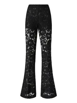 Pinko Flared Lace Trousers - Black