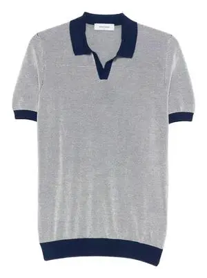 GRAN SASSO Textured T-shirt - Blue