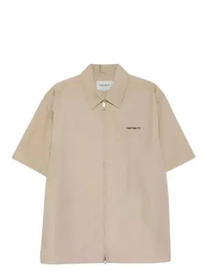 Carhartt Work In Progress Postal Zip-up Shirt - Neutrals