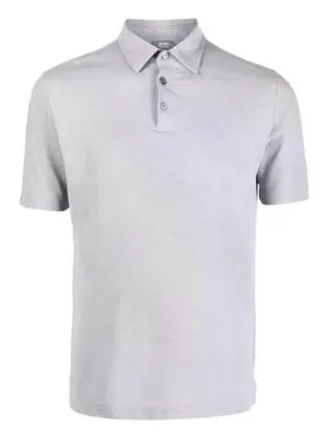 ZANONE Short-sleeved Polo Shirt - Grey
