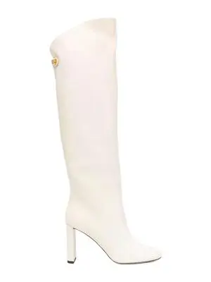 MAISON SKORPIOS Adrianna 90mm Knee-High Boots Neutrals
