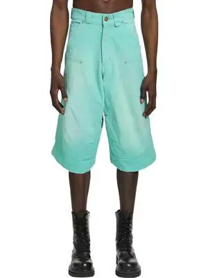 WILLY CHAVARRIA Stockton Denim Shorts - Green
