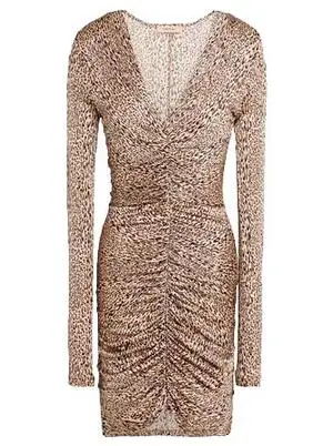 TWINSET Jersey Leopard-print Mini Dress - Pink