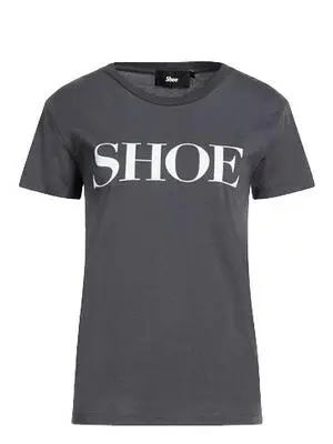 SHOE Logo-print Cotton T-shirt - Grey