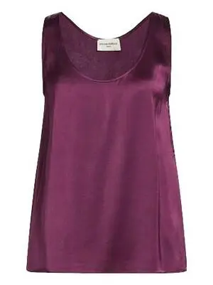 Officine Générale Sleeveless Satin Top - Purple