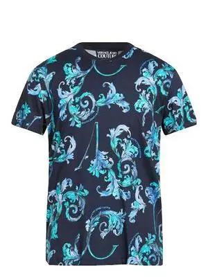 Versace Man T-shirt White Size Xl Cotton Navy