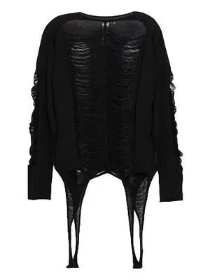 Rick Owens Virgin Wool Sweater - Black