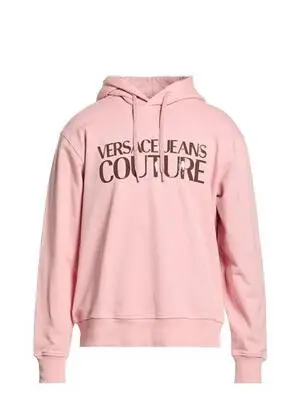 Versace Cotton Sweatshirt With Logo - Pink