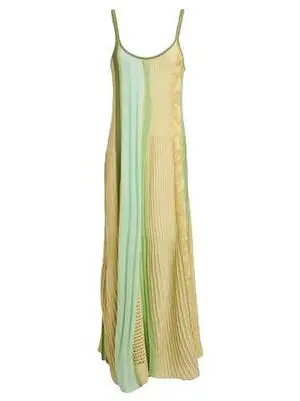 ROBERTO COLLINA Midi Pointelle-knit Dress - Green