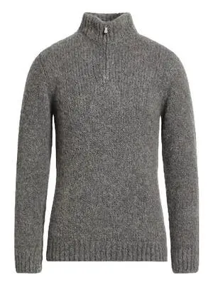 Eleventy Cashmere, Alpaca Wool, And Silk Half-zip Sweater - Grey