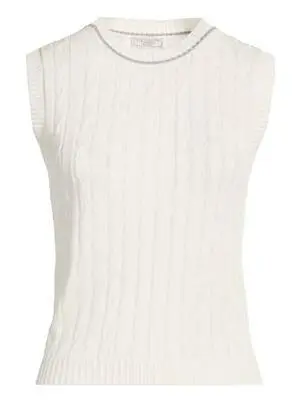 PESERICO Sleeveless Cable-Knit Sweater