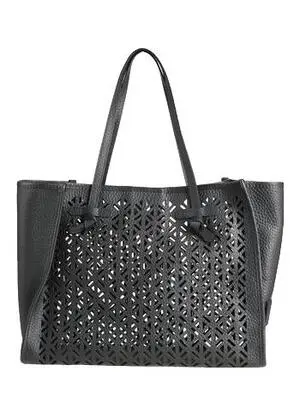 GIANNI CHIARINI GIANNI CHIARINI Marcella Club Leather Handbag Black