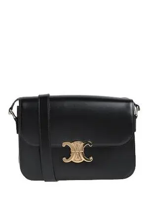 Celine CELINE Calfskin Cross-body Bag Black