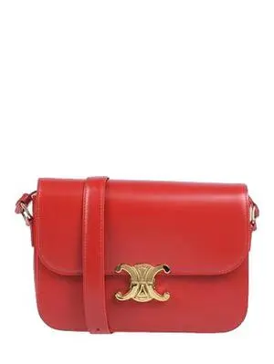 Celine CELINE Calfskin Cross-body Bag Red