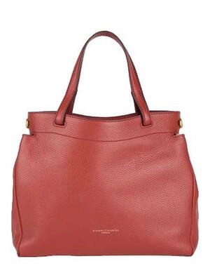 GIANNI CHIARINI Leather Tote Bag - Red