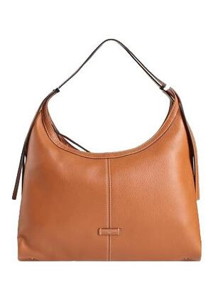 GIANNI CHIARINI Pebbled Leather Hobo Bag - Camel