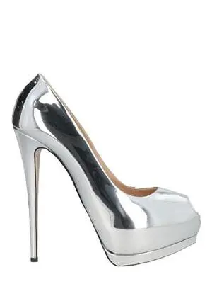 GIUSEPPE ZANOTTI Pumps Textile Fibers - Silver