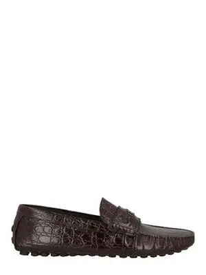 Roberto Cavalli Chocolate Leather Loafers - Brown