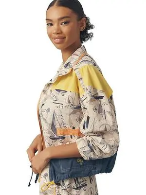 DAILY PRACTICE Drawstring Jacket - Yellow Pattern