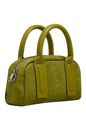 Anthropologie Noya Mi Faux Suede Bag - Green