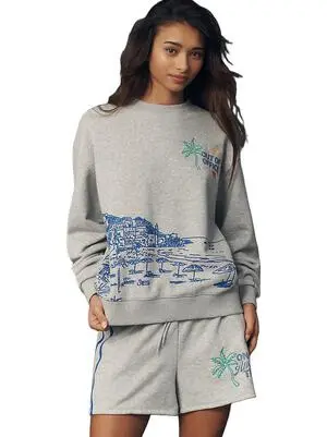 MAYFAIR Checked Out Crew Pullover - Grey