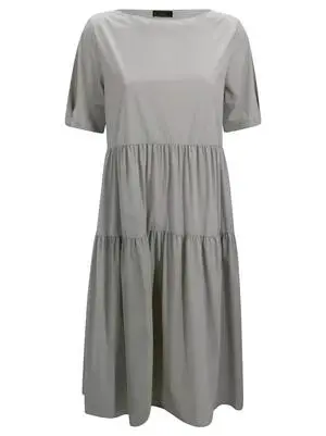 Herno Tiered Dress - Grey
