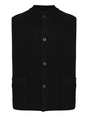 Issey Miyake Vest With Pockets - Black