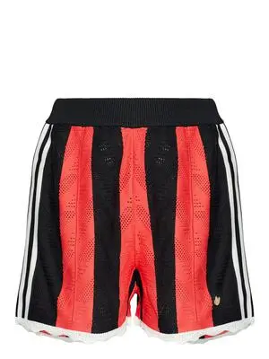 ADIDAS ORIGINALS Striped Pattern Shorts - Red