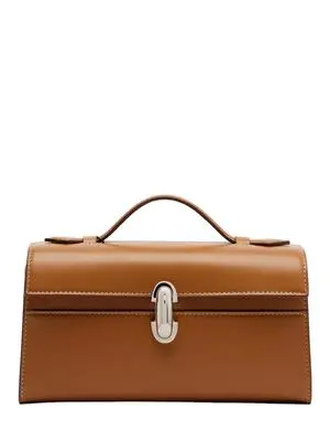 Savette Symmetry Pochette Leather Top-handle Bag - Brown