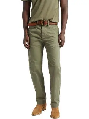 Double Rl Officer Cotton Twill Chinos - Olive