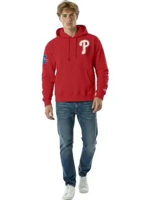Champion Philadelphia Phillies Reverse Weave Chenille Hoodie - Red
