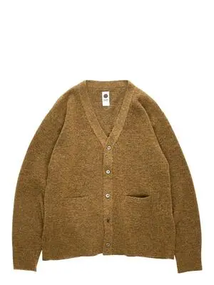 VOWELS Alpaca Blend Cardigan - Brown