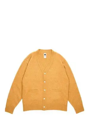 VOWELS Alpaca Blend Cardigan - Orange