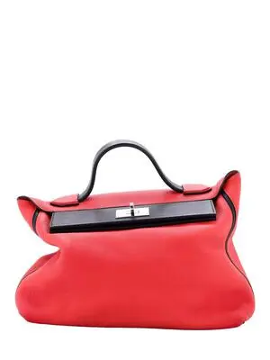 Hermès 24/24 35 Bicolor Bag - Geranium