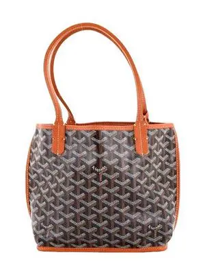 Goyard Anjou Reversible Tote Coated Canvas Mini Brown