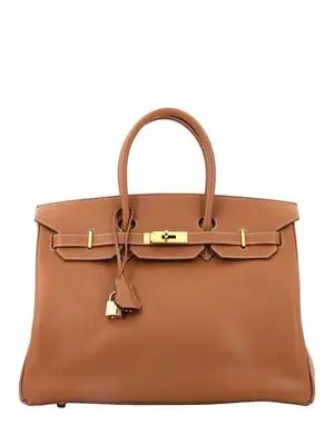HERMÈS Birkin Handbag Veau Grain Lisse 35