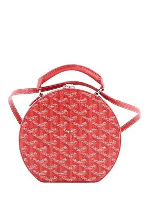 Goyard Alto Hatbox Bag Coated Canvas Red