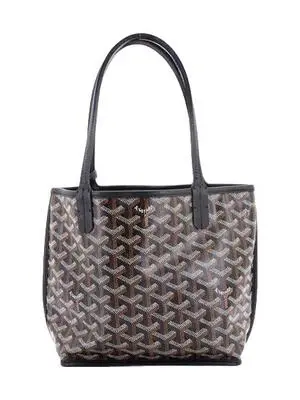 Goyard Anjou Reversible Tote Coated Canvas Mini - Black