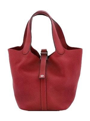 Hermès Picotin Lock Bag Clemence Pm Red