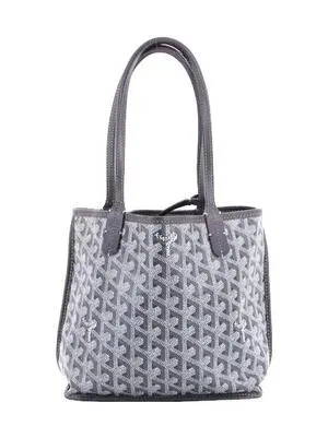 Goyard Anjou Reversible Tote Coated Canvas Mini Grey