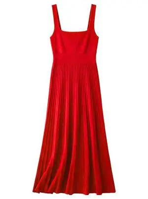 LOVE ALL TENNIS Knit Cocktail Dress - Red