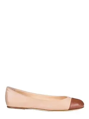 Agl Milly Cap Toe Flat - Biscuit