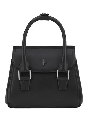 BEHNO Mini Coco Leather Satchel - Black