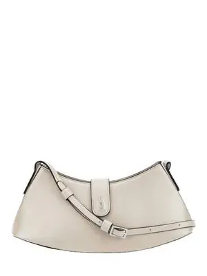 BEHNO Behno Mini Ruth Leather Crossbody Bag Ecru