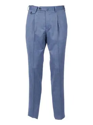 PT TORINO Gentleman Pleated Trousers Blu