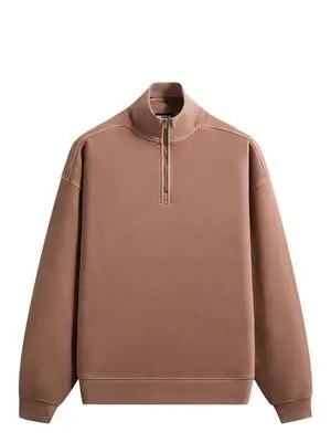 Kith 101 Sueded Fleece Nelson Quarter Zip - Red
