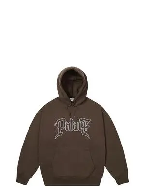 PALACE Le Script Hood Brown